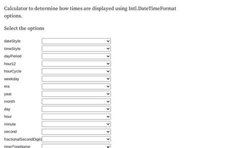 intl datetimeformat calculator luke murray observable
