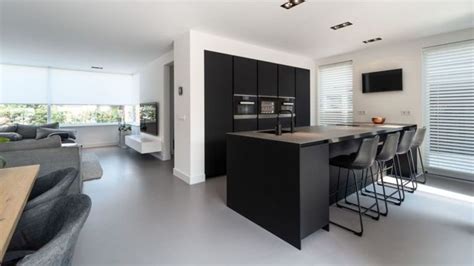 Zwarte Moderne Keuken Moderne Keuken Keuken Ontwerpen Keuken Ontwerp