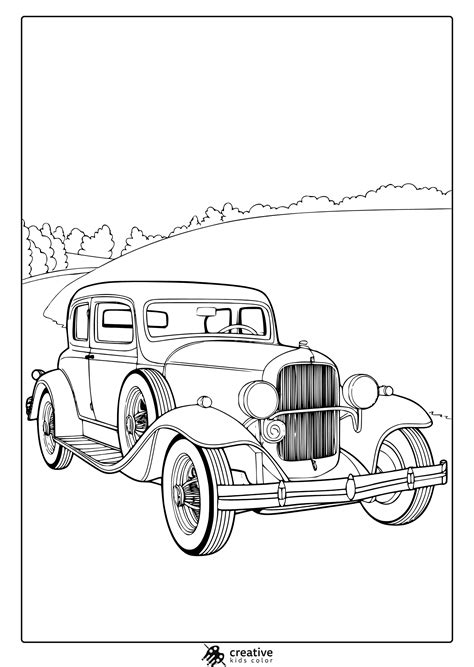 Old Classic Car Coloring Pages [2025]
