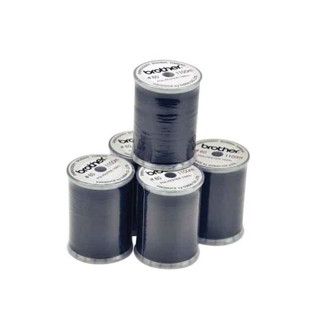 Brother Bobbin Thread Black 60wt Pack Of 5 Perth Sewing Centre