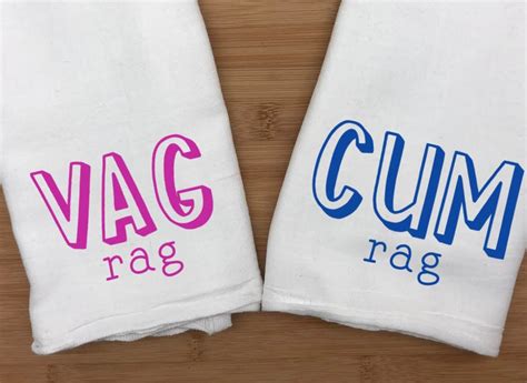 Vag Rag And Cum Rag Set Clean Up Towel Gag Gift Sperm Etsy