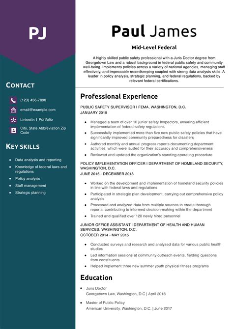 Federal Resume Examples And Templates For 2025