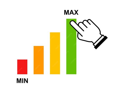 Premium Vector Graph From Minimum To Maximum Flat Vector Illustration