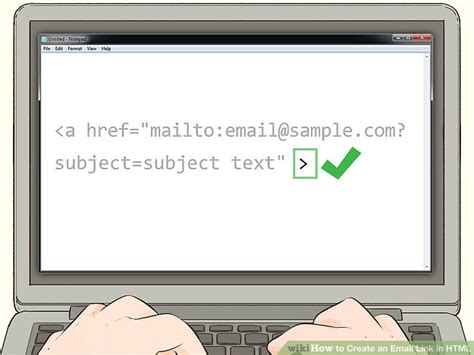 How To Create An Email Link In Html 8 Steps With Pictures