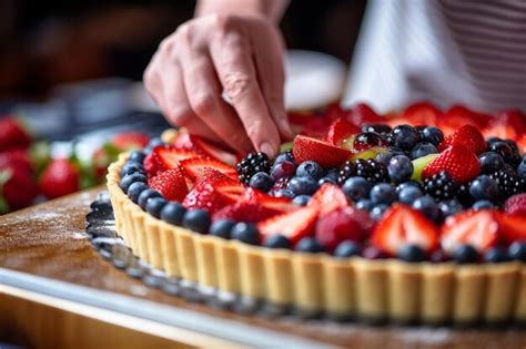 Premium Photo Closeup Of Assembling A Colorful Rainbow Layer Cake