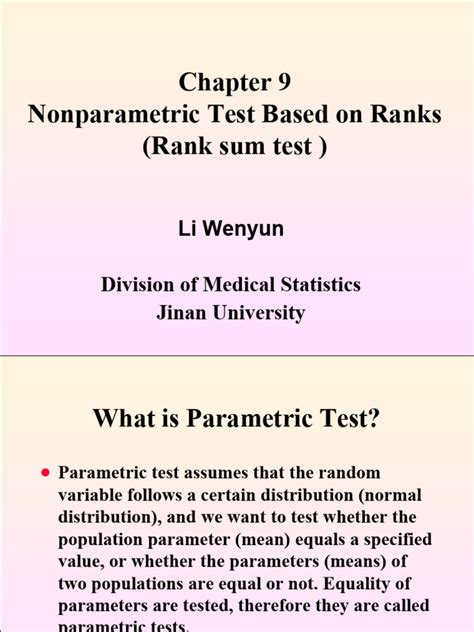09 nonparametric test li wenyun1730862642 pdf nonparametric
