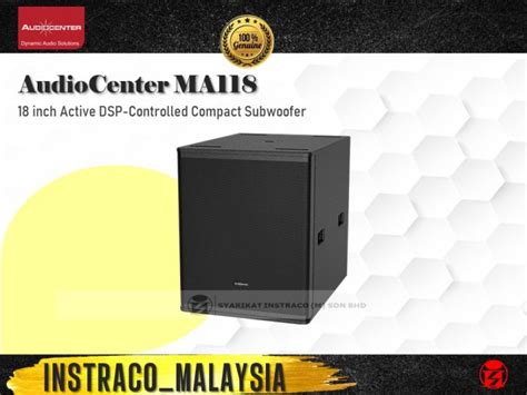 audiocenter ma118 active dsp controlled compact subwoofer lazada