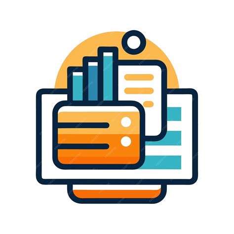 Data Collection Icon Vector Art Illustration White Background Premium Ai Generated Vector