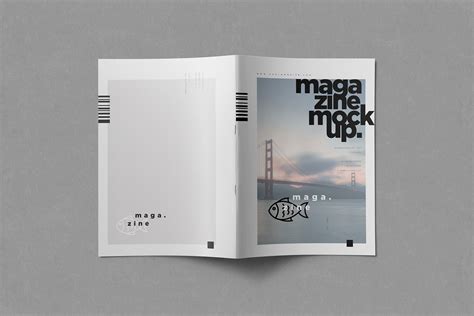 Flat Lay Front And Back Cover Magazine Mockup Zippypixels