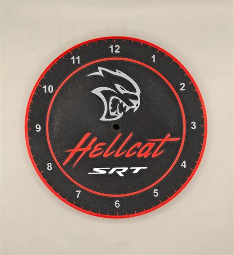 Dodge Srt Hellcat Clock By Railimages Makerworld Download Free 3d Models