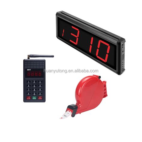wireless queue management system take ticket dispenser for queuing