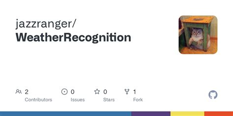 GitHub Jazzranger WeatherRecognition
