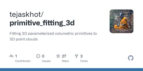 Github Tejaskhot Primitive Fitting 3d Fitting 3d Parameterized