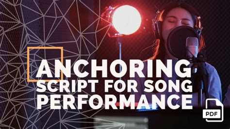 Anchoring Script For Song Performance [with Pdf] English Compositions
