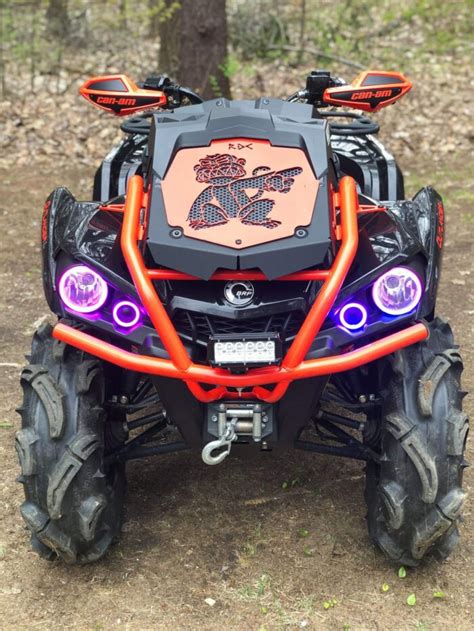 Can Am Outlander L 570 Xmr 450 4 Purple Halos Far Mudding