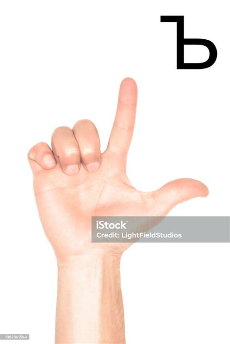 키릴 알파벳 귀 머 거리와 벙어리 언어 에 고립 된 화이트 남성 손의 자른된 보기 감각 지각에 대한 스톡 사진 및 기타 이미지 감각 지각 교육 남자 Istock