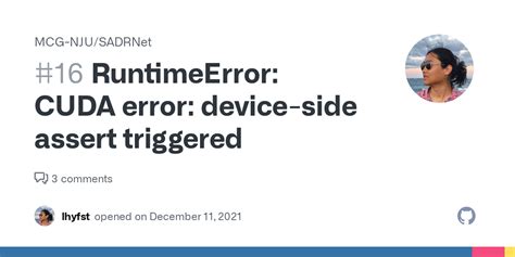 Runtimeerror Cuda Error Device Side Assert Triggered · Issue 16 · Mcg Nju Sadrnet · Github