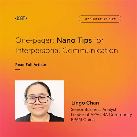 Ken Li Lim On Linkedin Epamexpertopinion Communication Leadership