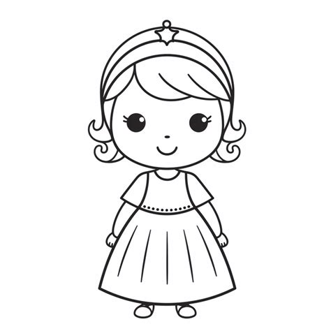 귀여운 색칠 페이지 공주 색칠 페이지 색칠 공주 공주님 Png 일러스트 및 Psd 이미지 무료 다운로드 Pngtree