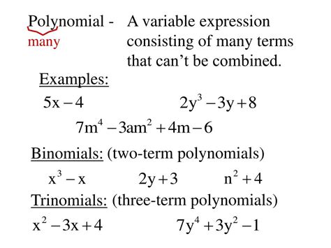 PPT Objective To Add And Subtract Polynomials PowerPoint Presentation ID