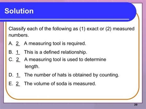 solution classify each of