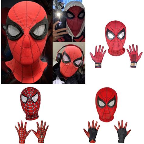 마블 스파이더맨 의상 마스크 장갑 및 헤드기어 데드풀 레미 원정대 스파이더맨 마스크 성인 어린이 슈퍼 히어로 코스프레 2 개 Aliexpress