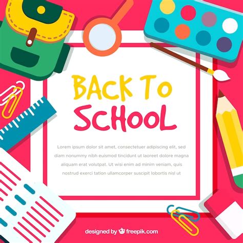 Fondo De Vuelta Al Cole Vector Gratis