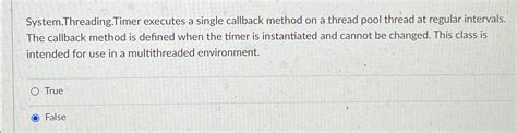 Solved Systemthreadingtimer Executes A Single Callback