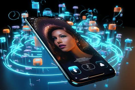 premium photo virtual personal assistant icons and symbols generative ai