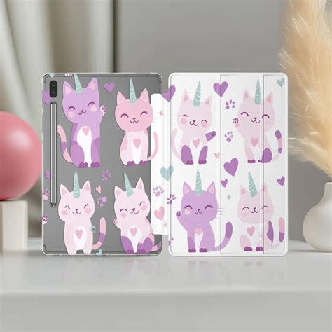 Kawaii Caticorn Cute Pink Tablet Case For S6 104 Samsung Tab S7 Case