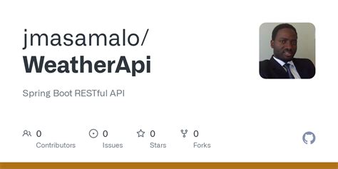 GitHub Jmasamalo WeatherApi Spring Boot RESTful API