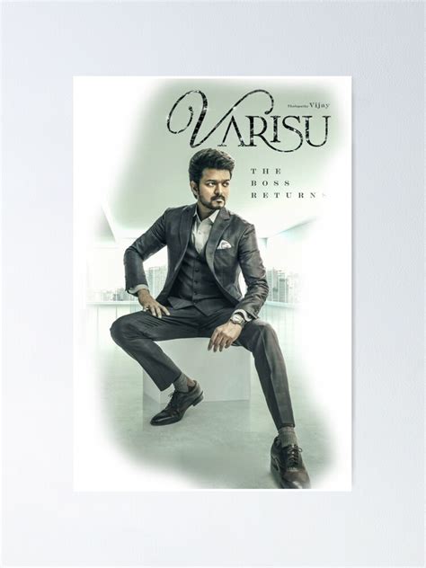 Vijay New Movie Varisu Poster For Sale By Srirangarakesh Redbubble