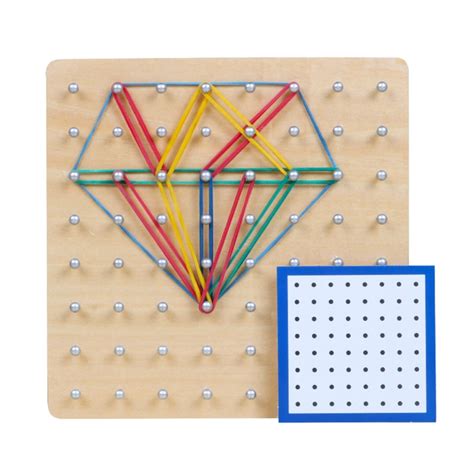 Wooden Geoboard Array Block Geo Boardhomeschooling Etsy