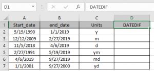 How To Use The DATEDIF Function In Excel