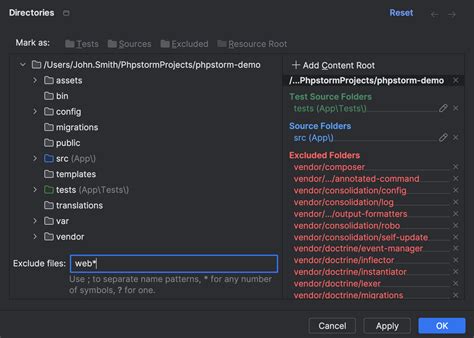 Excluded Files And Folders Phpstorm Documentation
