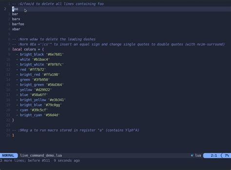 Introducing Live Command Nvim Preview The Norm Command Macros And