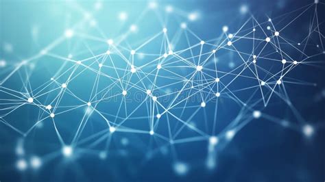 Futuristic Digital Network Abstract Data Connections On A Sleek Background Stock Image Image