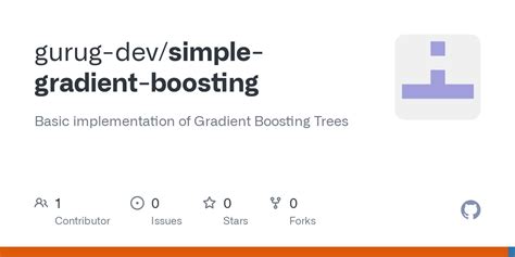 Github Gurug Dev Simple Gradient Boosting Basic Implementation Of Gradient Boosting Trees
