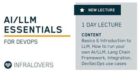 Infralovers On Linkedin Ai Devops Llm Aidevops Infrastructureautomation Infralovers