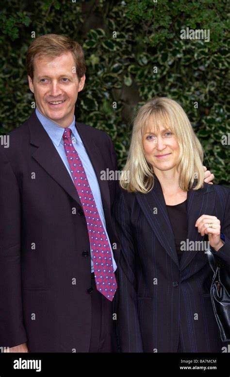 Alastair Campbell And Partner Fiona Millar At A Celebrity Party In