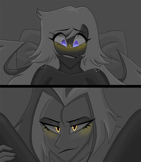 Rule 34 2girls Bed Blue Eyes Blush Cunnilingus Emily Hazbin Hotel