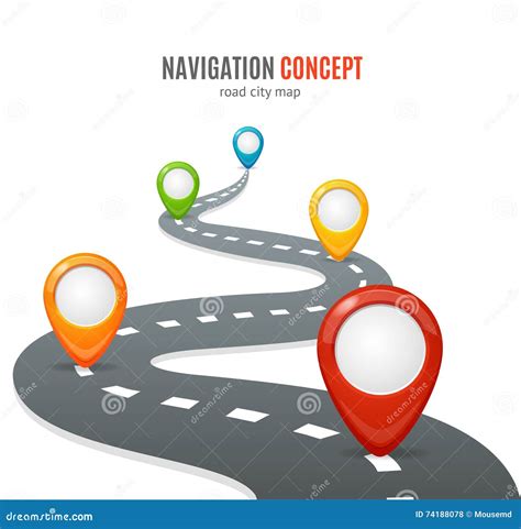 Navigation Concept Vector Stock Vector Illustration Of Information 74188078