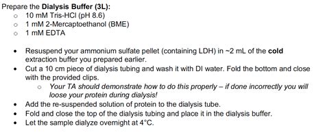 Prepare A Tris Hcl Dialysis Buffer I Need A Bit Of