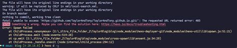 hexo deploy 到 github 出现 错误 Hexo