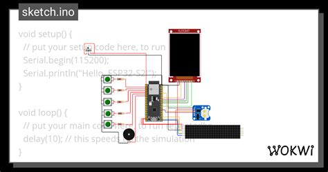 V1 Wokwi Esp32 Stm32 Arduino Simulator