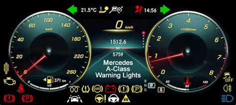 Mercedes A Class Dashboard Warning Lights Dash Lights