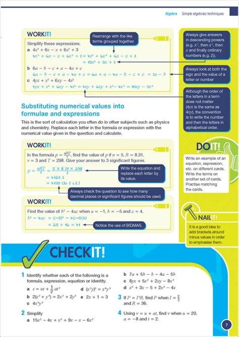 Gcse Topics Algebra Skills For Edexcel Gcse 9 1 Maths Higher Revision