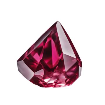 Ruby Crystal On A Transparent Background Generative Ai Ruby Crystal On A Transparent Background