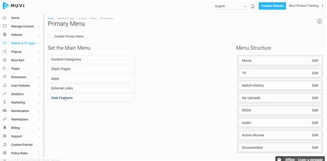Managing Menu Of Mobile Apps Help Center
