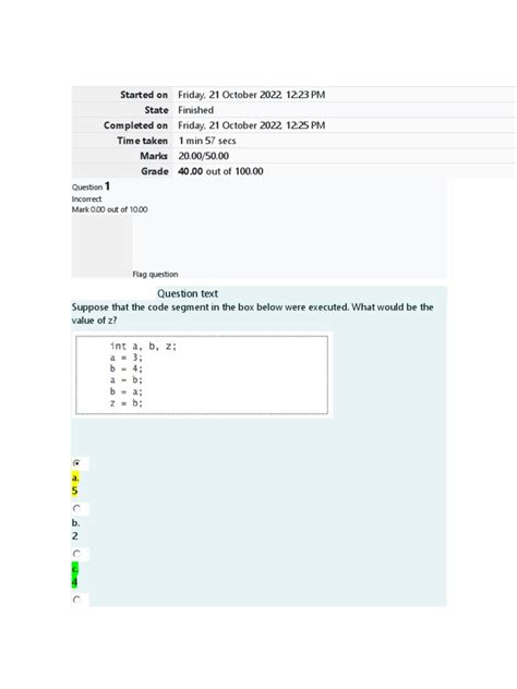 computer programming 1 lab exam prelim pdf